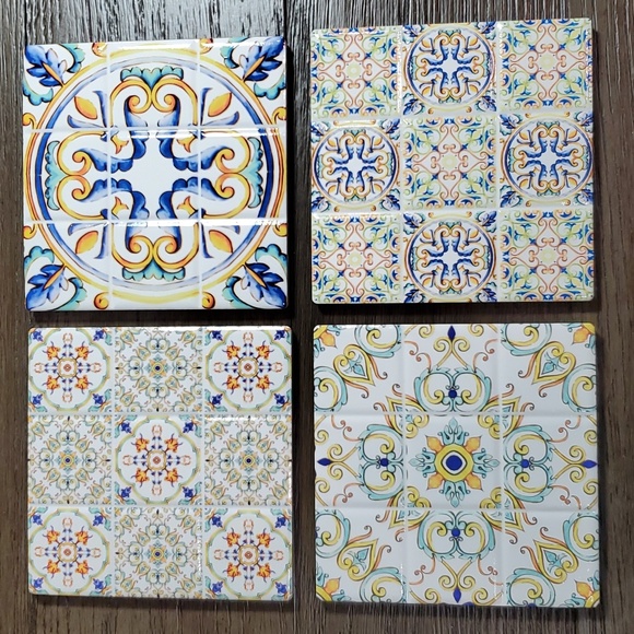 Brandani Italy | Kitchen | Brandani Italy Set Of 4 Ceramic Coasters ...